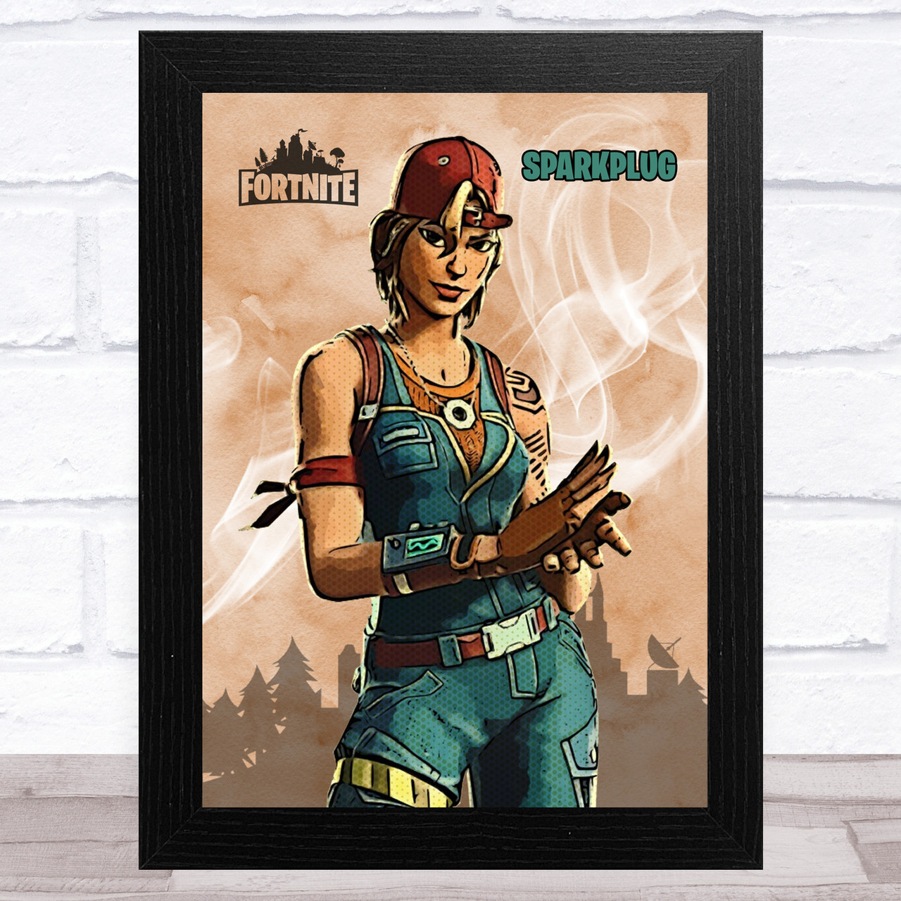 Sparkplug Gaming Comic Style Kids Fortnite Skin Children's Wall Art ...