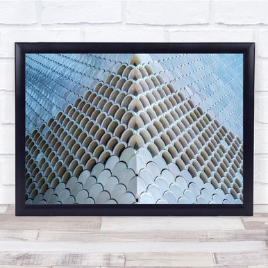 Scallops Abstract Scallop Shell Repetition Pattern Geometry Wall Art ...
