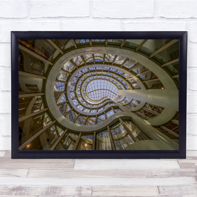 Vanishing Point Perspective Roof Ceiling Stairs Staircase Wall Art ...