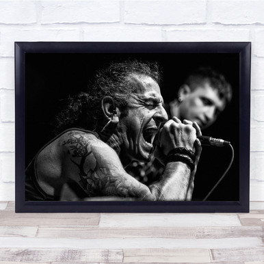 Rock Singer Frontman Song Sing Singing Energy Expression Wall Art Print ...
