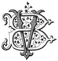 Victorian Monogram Wax Stamp WW - CustomWaxNSeals