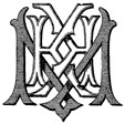 KM MK Victorian Monogram Wax Seal Stamp - Custom Wax N Seals