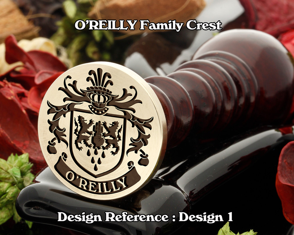 O'Reilly Family Crest Wax Seal Stamp - Custom Wax N Seals