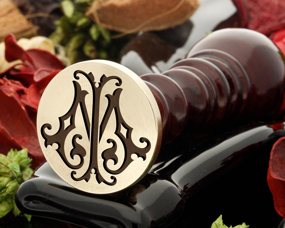 IM MI Victorian Monogram Wax Seal Stamp - Custom Wax N Seals