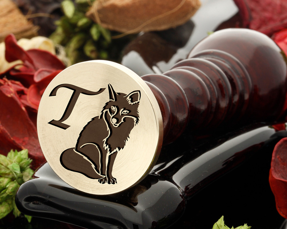 Sitting Fox Wax Seal Stamp - Custom Wax N Seals