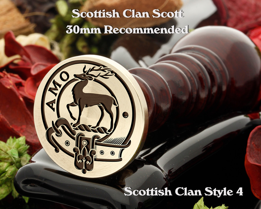 Scott Scottish Clan Wax Seal Stamp - Custom Wax N Seals