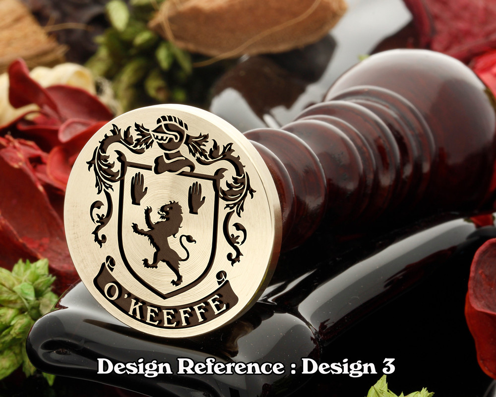 O'Keeffe (Irish) Family Crest Wax Seal Stamp
