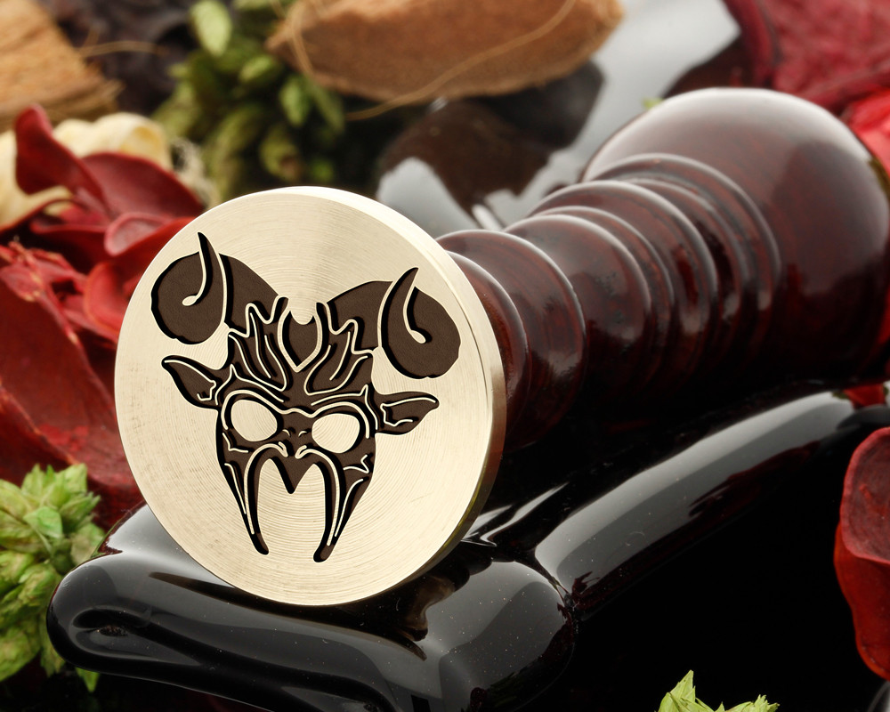 Horns Mask Wax Seal Stamp - Custom Wax N Seals