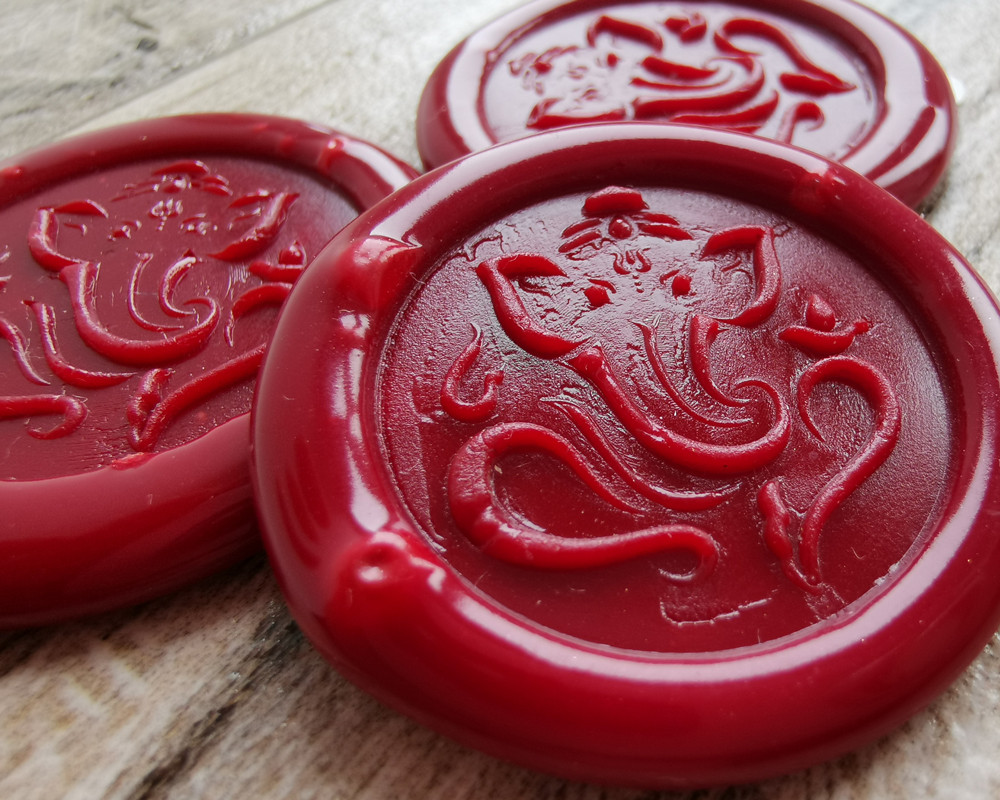 Ganesh Wax Seal Stickers - Custom Wax N Seals
