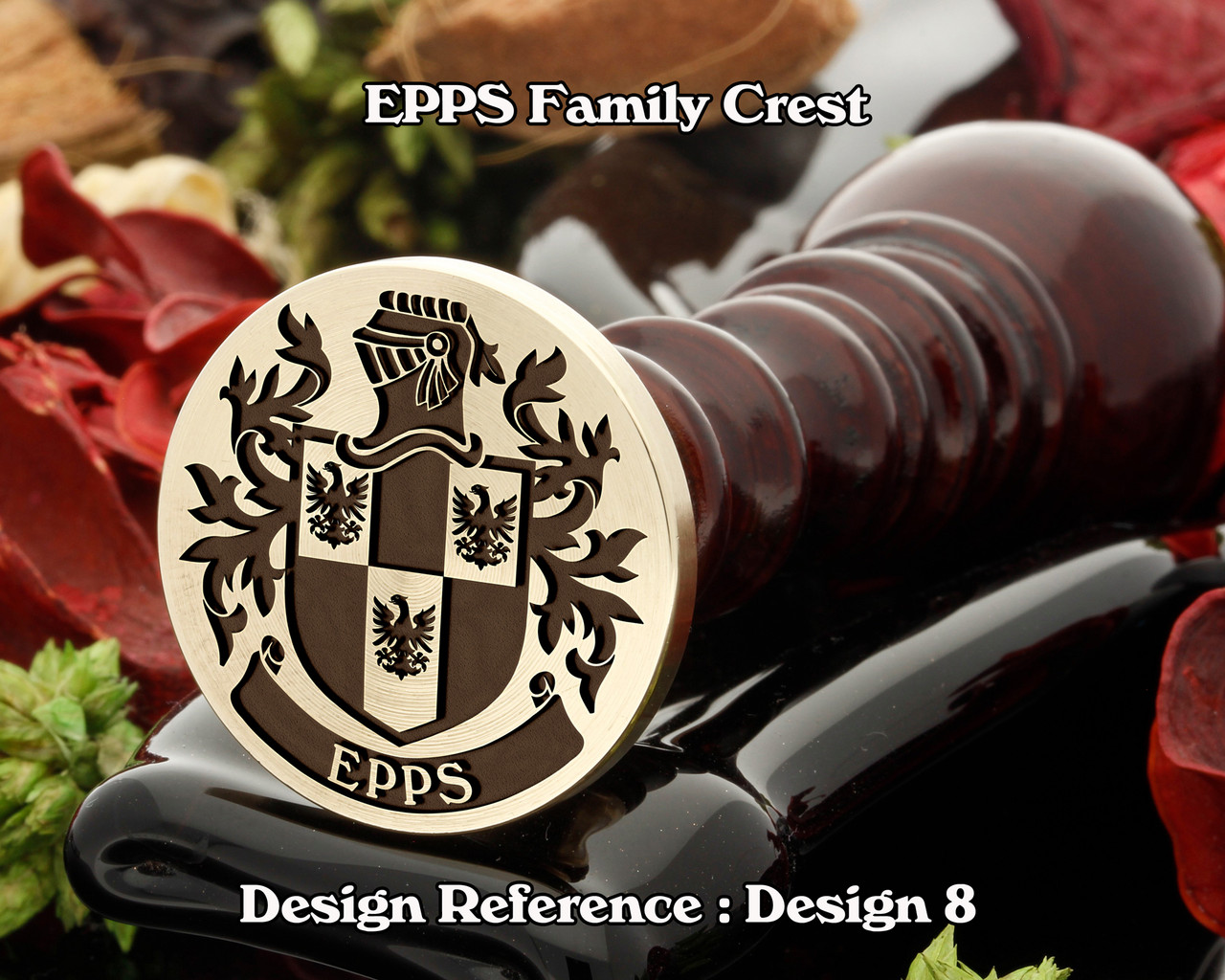 EPPS Family Crest Wax Seal Stamp - Custom Wax N Seals