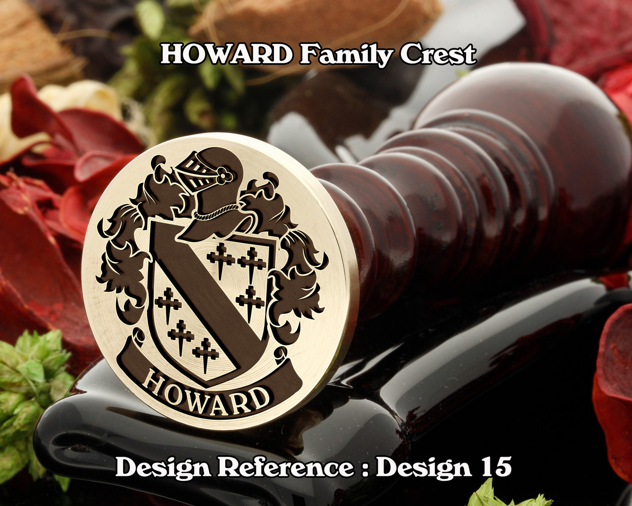 Howard Family Crest Wax Seal Stamp - Custom Wax N Seals