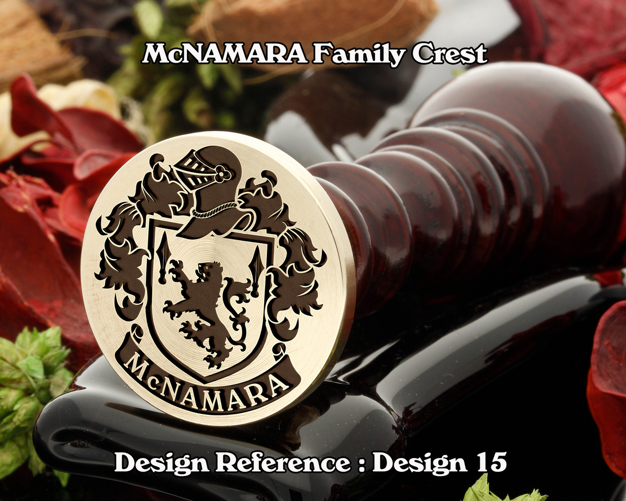 McNamara Family Crest Wax Seal Stamp - Custom Wax N Seals McNamara Family Crest Wax Seal Stamp - Custom Wax N Seals
