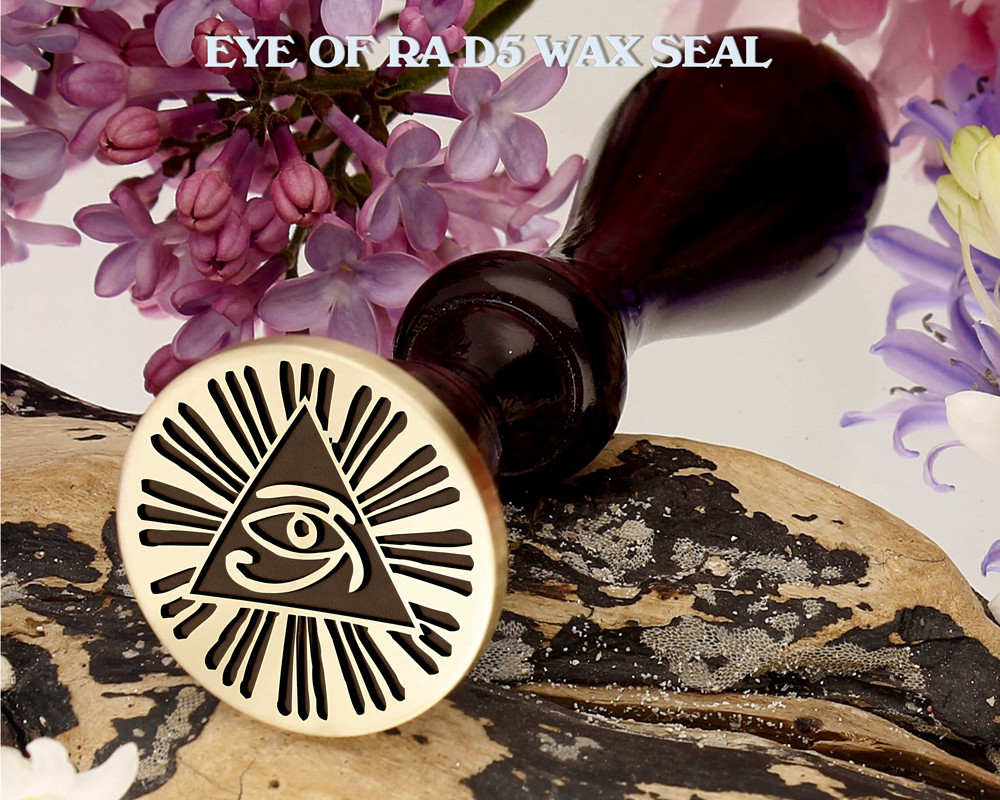 Eye of Ra D5 Wax Seal Stamp - Custom Wax N Seals