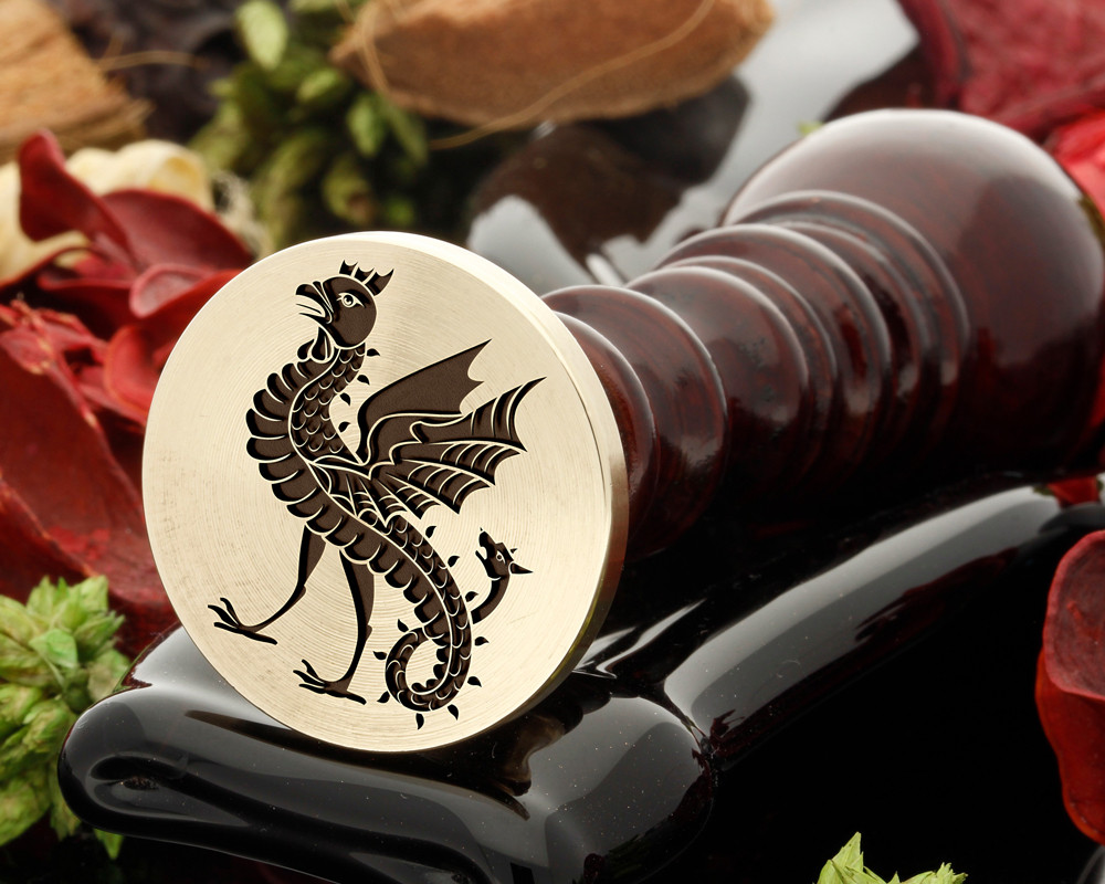Basilisk Wax Seal Design, add your own initials or text