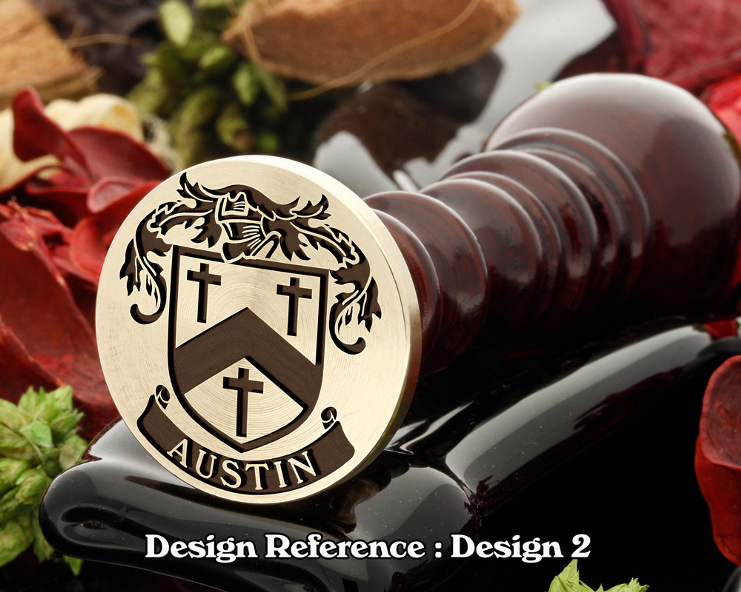 ROGERS / RODGERS family crest wax seal - CustomWaxNSeals