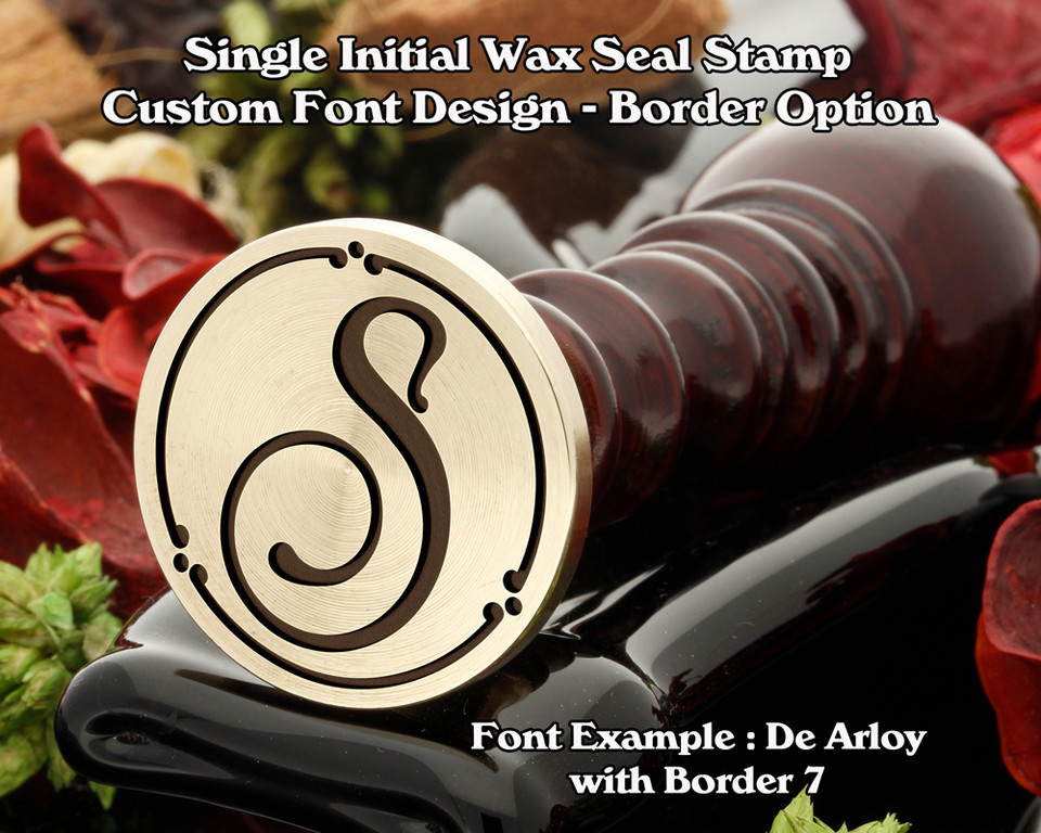 WICCAN INITIAL Wax Seal Stamp from 22mm - Custom Wax N Seals