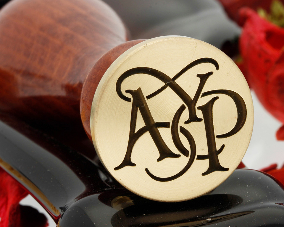 CUSTOM (3) INITIALS DESIGN Monogram Wax Seal Stamp