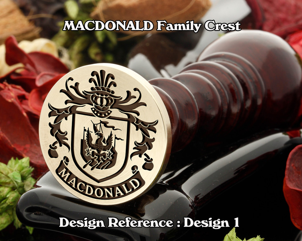 Macdonald Family Crest Wax Seal Stamp - Custom Wax N Seals