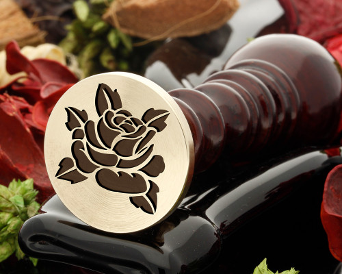 Rose D2 Wax Seal Stamp - Custom Wax N Seals