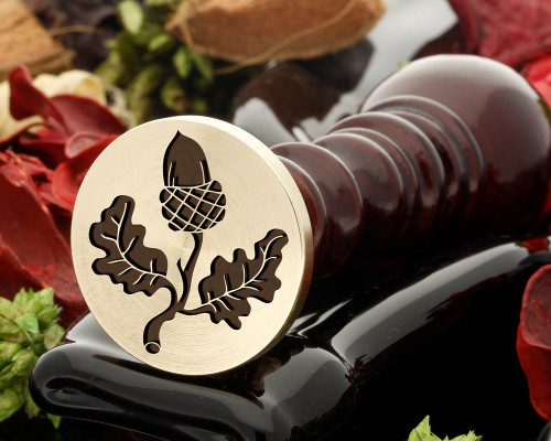 Acorn D2 Wax Seal Stamp - Custom Wax N Seals