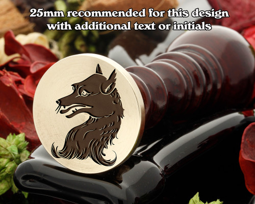 Heraldry Fox Head D2 Wax Seal Stamp - Custom Wax N Seals