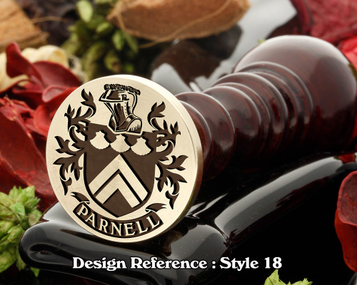 Parnell Family Crest Wax Seal Stamp - Custom Wax N Seals