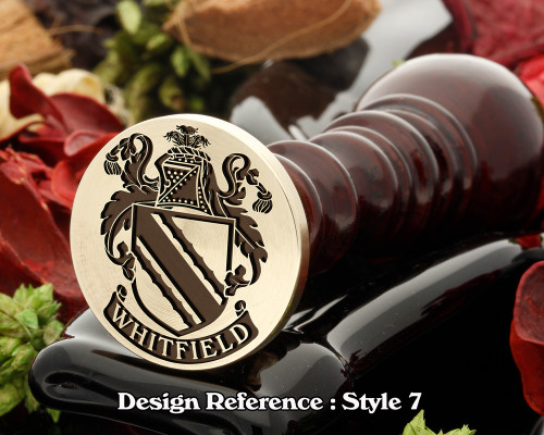 Whitfield Family Crest D2 Wax Seal Stamp
