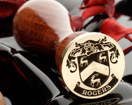 Rogers or Rodgers Family Crest Wax Seal Stamp