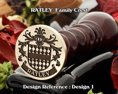 Ratley Family Crest Wax Seal Stamp - Custom Wax N Seals