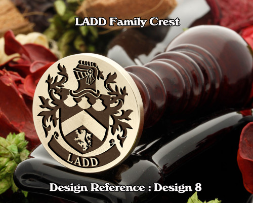 Ladd Family Crest Wax Seal Stamp - Custom Wax N Seals