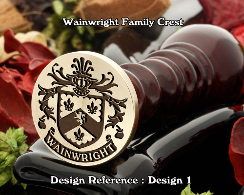 Wainwright Family Crest Wax Seal Stamp - Custom Wax N Seals