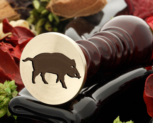 Wild Boar D1 Wax Seal Stamp - Custom Wax N Seals
