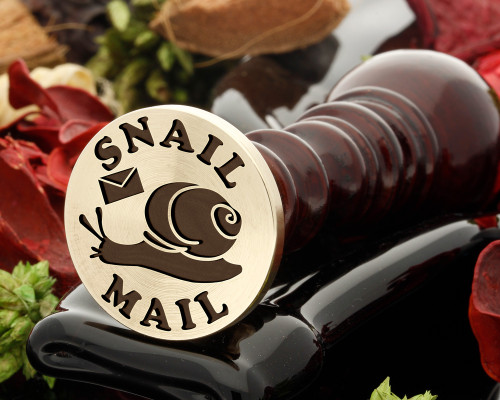Snail Mail D1 Wax Seal Stamp - Custom Wax N Seals