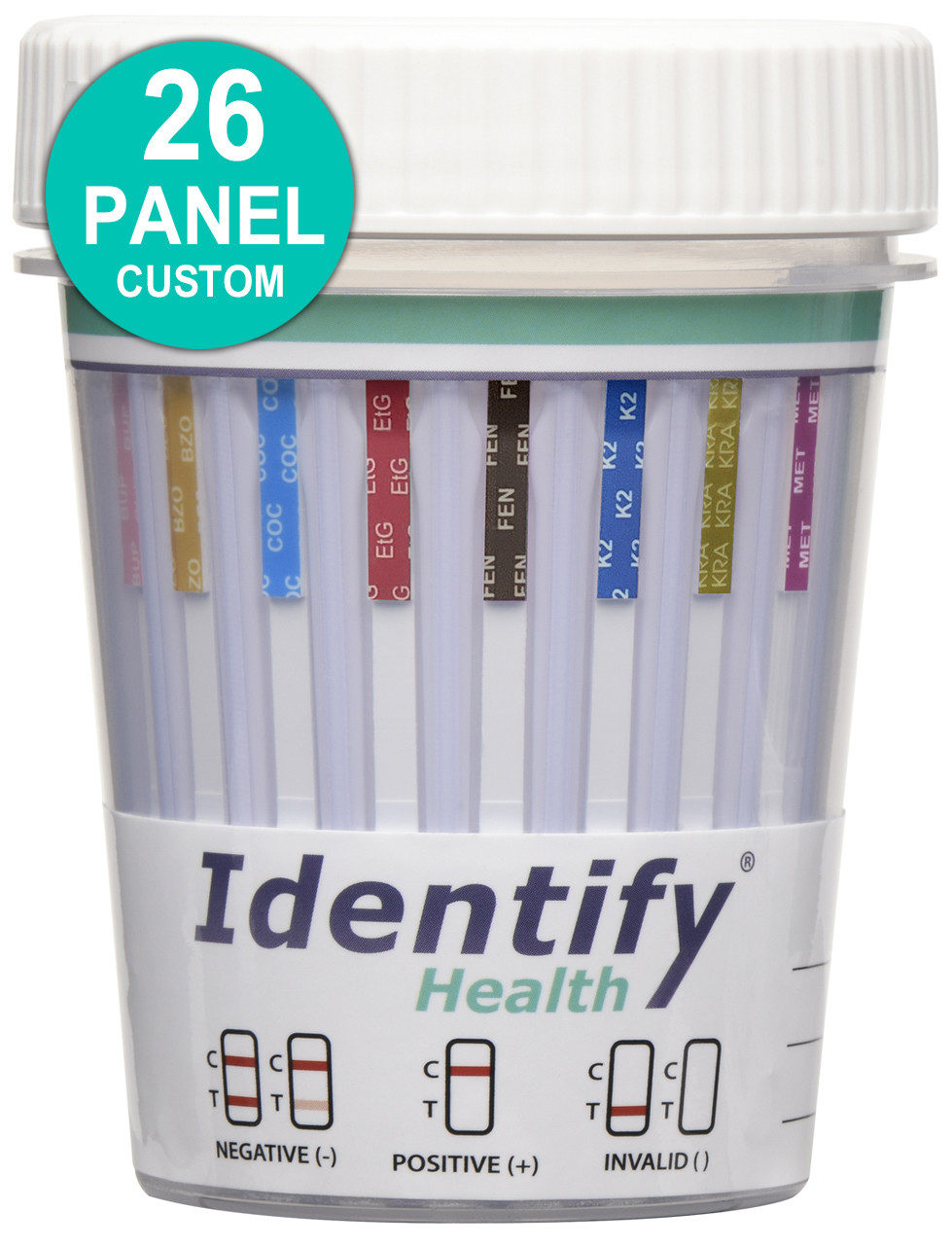Customize Your Identify Health 26 Panel Drug Test Cup - Precision Drug ...