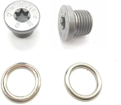 VW/Audi OEM Oil Drain Plug (N91167901) with Crush Washer. M14x1.5 ...