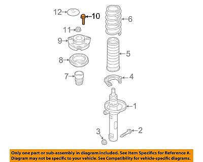 VW/Audi OEM Front Upper Strut Mounting Hex Bolt (M8x32) - WCT ...