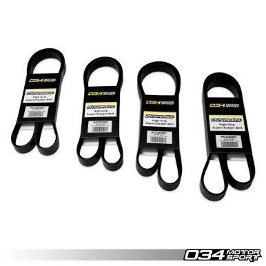 034 Motorsport Dynamic+ Supercharger Belts, B8/B8.5, C7/C7.5, D4, & 4M ...