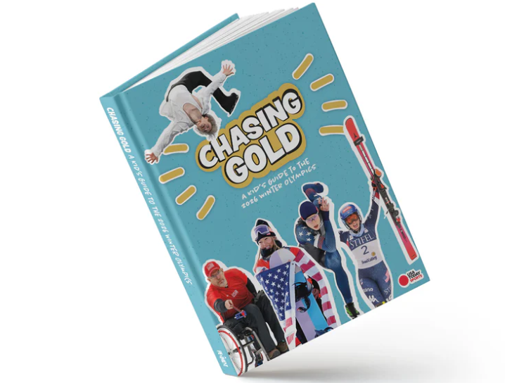 Chasing Gold – Kids’ Guide to the 2026 Winter Olympics Hardcover Book