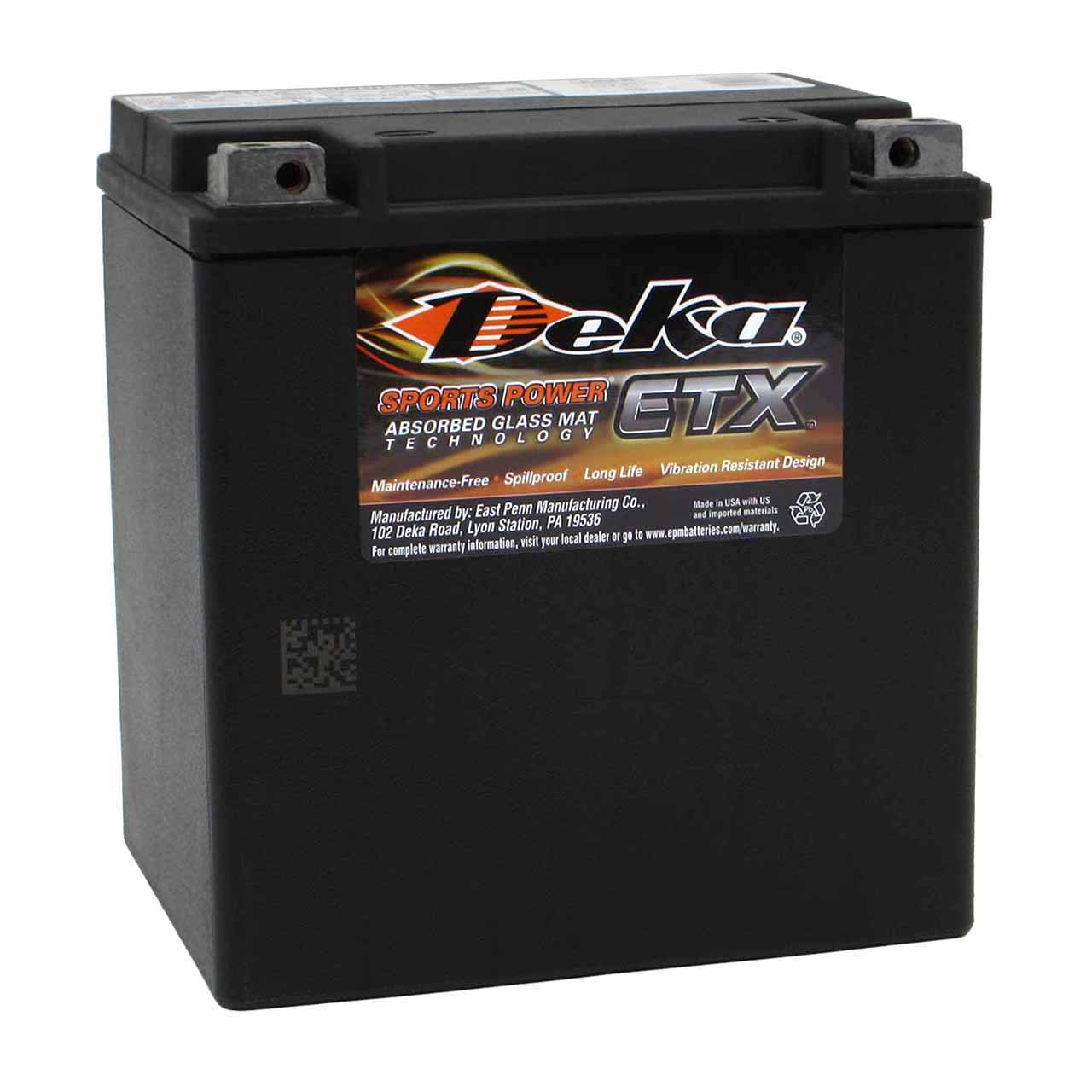Deka ETX30LA AGM Powersport Battery | Replaces YTX30L-BS and YB30CL-B