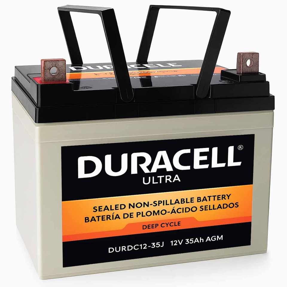 Duracell Ultra DURDC12-35J 12V 35Ah AGM Deep Cycle Group U1 Battery