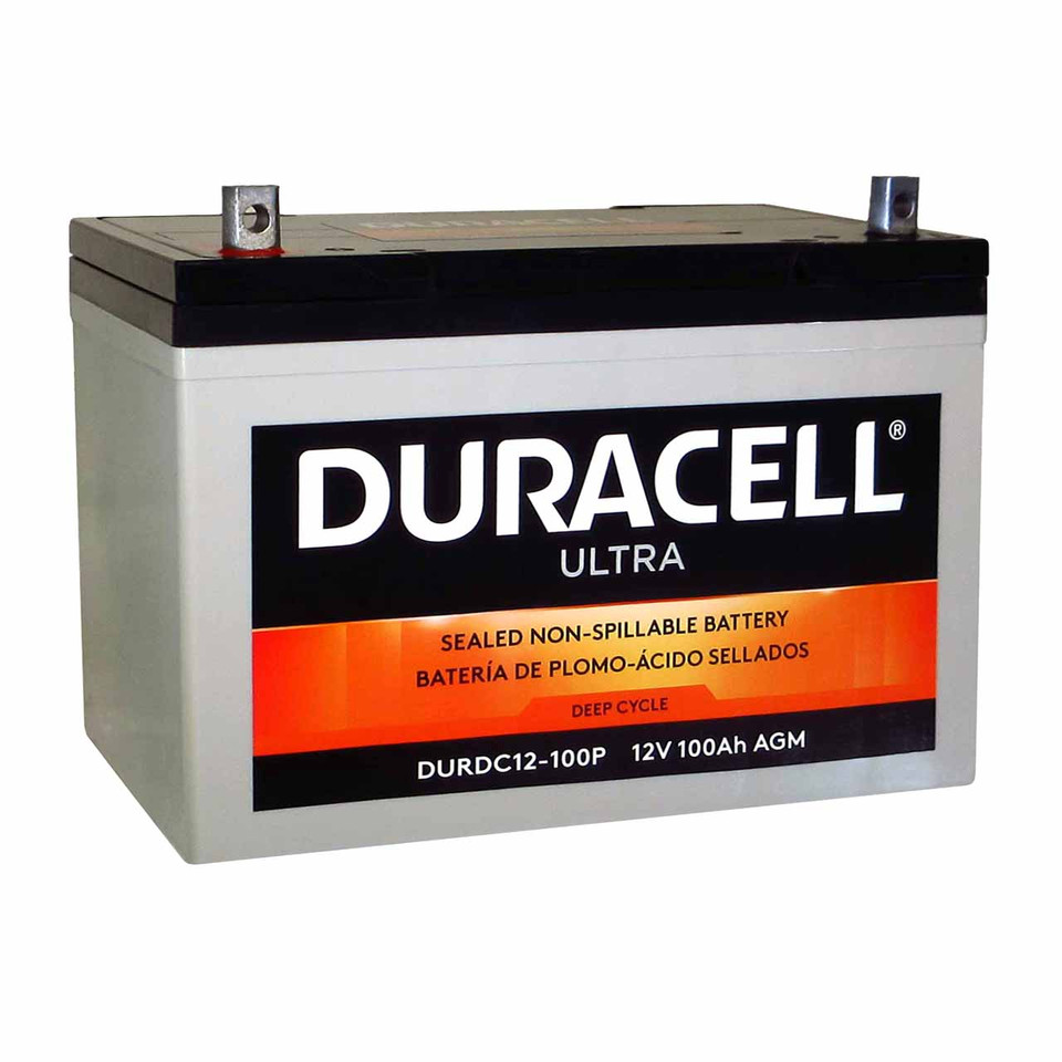 Duracell Ultra 12V 100Ah Deep Cycle AGM Marine Battery SLI27MAGMDCA