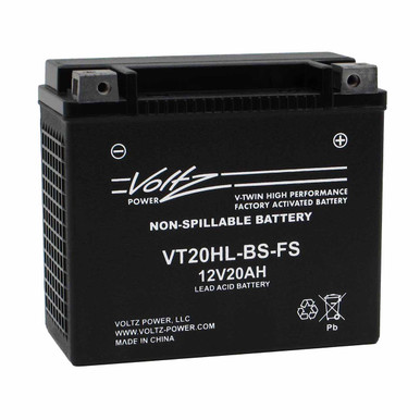 Voltz VT20HL-BS-FS Factory Activated AGM Motorcycle Battery