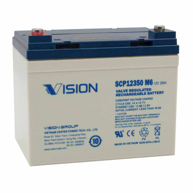 Vision 12V 35Ah UPS Battery with M6 Terminals – Replaces DURA12-35C
