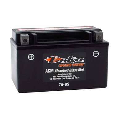 Deka YTX7A-BS AGM Powersport Battery – Replaces BTX7A-BS & CTX7A-BS