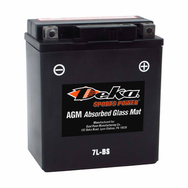 Deka YTX7L-BS AGM Powersport Battery – Replaces BTX7L-BS & XTAX7L-BS