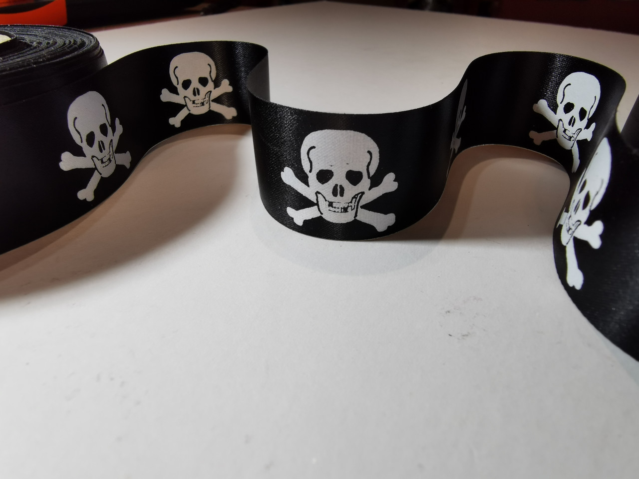 Pirate style Halloween ribbon