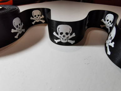 Pirate style Halloween ribbon