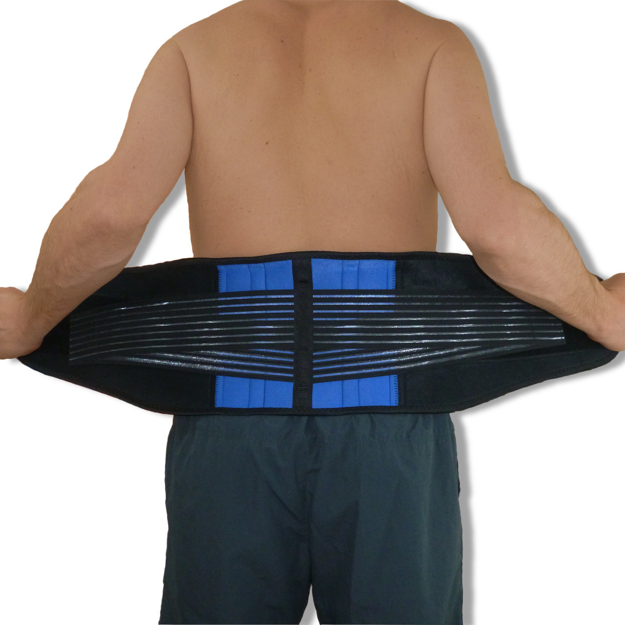 Neoprene Double Pull Lower Back Support Lumbar Brace
