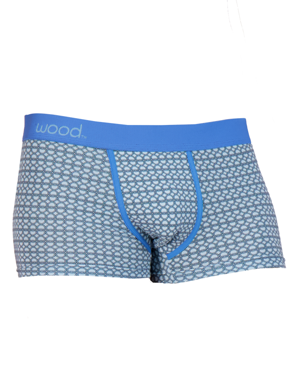 Wood Trunk - Steel Blue Rings