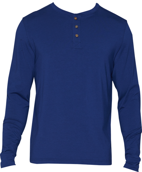 SAMPLE Henley - Long Sleeve - Deep Space Blue SAMPLE